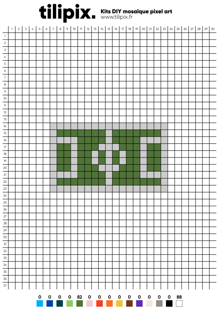 Pixel Art Football • Modèle gratuit à imprimer – Tilipix